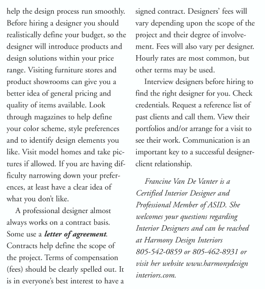 Interior Design Articles